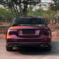 China Glossy Sunset Red Chameleon PVC Self-Adhesive Car Wrap Film 1.52x17m Removable for sale