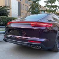 China Glossy Ghost Midnight Red Car Wrap Vinyl 1.52x17m Removable Adhesive Decorative Film for sale