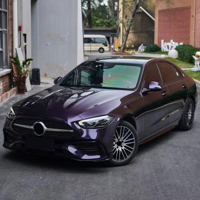 China Glossy Ghost Midnight Purple Color Shift Car Wrap Vinyl Film 1.52x17m Roll for sale
