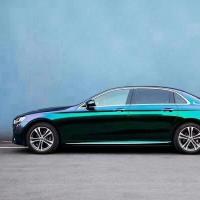 China Glossy Diamond Purple Green Chameleon PVC Car Wrap Film 1.52x17m Removable Adhesive for sale