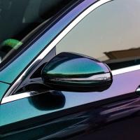 China Glossy Diamond Purple Green Chameleon PVC Car Wrap Film 1.52x17m Removable Adhesive for sale