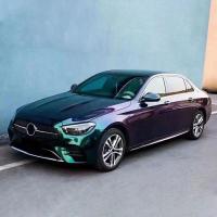 China Glossy Diamond Purple Green Chameleon PVC Car Wrap Film 1.52x17m Removable Adhesive for sale