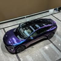 China Glossy Diamond Purple Red Car Vinyl Wrap Film 1.52x17m Roll Metallic Luminous Accessories for sale