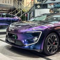 China Glossy Diamond Purple Red Car Vinyl Wrap Film 1.52x17m Roll Metallic Luminous Accessories for sale