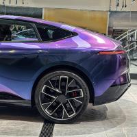 China Glossy Diamond Purple Red Car Vinyl Wrap Film 1.52x17m Roll Metallic Luminous Accessories for sale