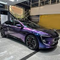 China Glossy Diamond Purple Red Car Vinyl Wrap Film 1.52x17m Roll Metallic Luminous Accessories for sale