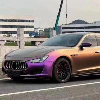 China Matte Diamond Red Copper Detachable Car Tint Avery Vinyl Car Wrap Premium 1.52x17m for sale