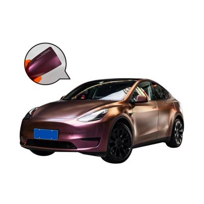 China Matte Diamond Night Brown Red Car Wrap Vinyl Film 1.52x17m Self Adhesive Vehicle Wrapping Paper for sale