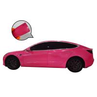 China Sparkle Pink Car Wrap Vinyl Film 1.52x17m Luminous Sticker for Vehicles for sale