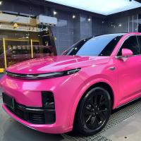 China Sparkle Pink Car Wrap Vinyl Film 1.52x17m Luminous Sticker for Vehicles for sale