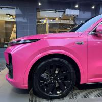 China Sparkle Pink Car Wrap Vinyl Film 1.52x17m Luminous Sticker for Vehicles for sale