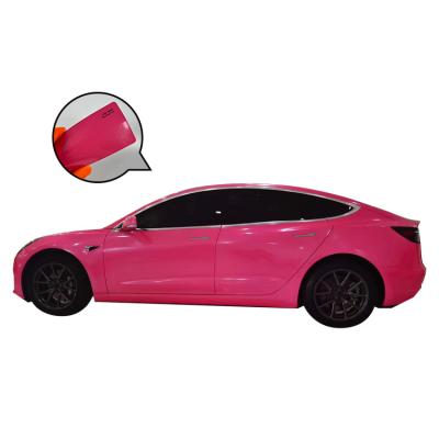 China Sparkle Pink Car Wrap Vinyl Film 1.52x17m Luminous Sticker for Vehicles for sale