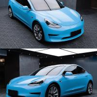 China Sparkle Sky Blue Glitter Diamond Vinyl Car Wrap 1.52x17m Roll Removable Adhesive for sale