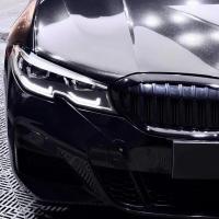 China Gloss Black Vinyl Car Wrap Film 1.52x17m Removable Adhesive for Vehicle Color Change for sale