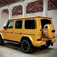 China Heavy Metal Sparkle Yellow Vinyl Wrap Film 1.52x17m Gloss Car Decorative Film for sale