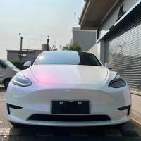China Glossy White to Purple Gradual Color Vinyl Car Wrap 1.52x17m Roll 160 Micron Thickness for sale