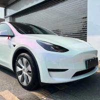 China Glossy White to Purple Gradual Color Vinyl Car Wrap 1.52x17m Roll 160 Micron Thickness for sale