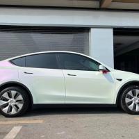 China Glossy White to Purple Gradual Color Vinyl Car Wrap 1.52x17m Roll 160 Micron Thickness for sale