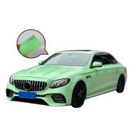 China Flat Hazy Green Car Wrapping Film 1.52x17m Vinyl Wrap with Removable Adhesive for Automotive for sale