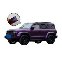 China Midnight Purple Car Color Changing Film 1.52x17m 160 Micron Vinyl Wrap PPF for sale