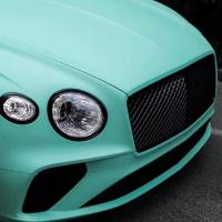 China Satin Baby Blue Vinyl Wrap Film 1.52x17m Car Color Change Sticker Removable Adhesive for sale