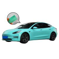 China Satin Baby Blue Vinyl Wrap Film 1.52x17m Car Color Change Sticker Removable Adhesive for sale