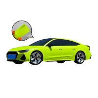China Fluorescent Yellow Car Wrapping Vinyl Film 1.52x17m 160 Micron Cast PPF Wrap for sale