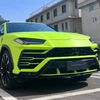 China Fluorescent Yellow Car Wrapping Vinyl Film 1.52x17m 160 Micron Cast PPF Wrap for sale