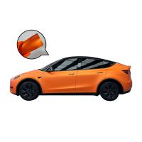 China Ultimate Flat Orange Car Color Changing Film 1.52x17m PPF Vinyl Wrap with 160 Micron Thickness for sale