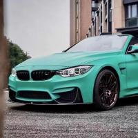 China Flat Pine Green Car Wrapping Film 1.52x17m 160 Micron Vinyl Wrap for Cars for sale