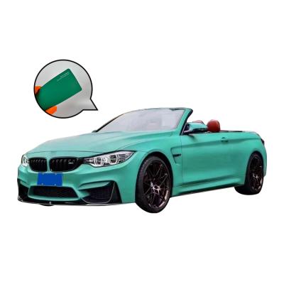 China Flat Pine Green Car Wrapping Film 1.52x17m 160 Micron Vinyl Wrap for Cars for sale