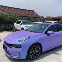 China Ceramics Lavender Blue Car Color Changing Film 1.52x17m Midnight Blue Vinyl Wrap PPF for sale