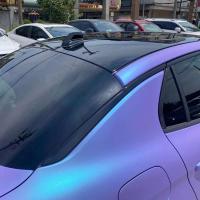 China Ceramics Lavender Blue Car Color Changing Film 1.52x17m Midnight Blue Vinyl Wrap PPF for sale