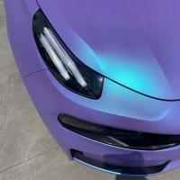 China Ceramics Lavender Blue Car Color Changing Film 1.52x17m Midnight Blue Vinyl Wrap PPF for sale
