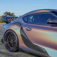 China Flat Laser Grey Car Vinyl Wrap 1.52x17m Color Changing Sticker Custom Wholesale for sale