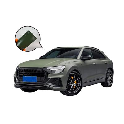 China Ceramics Army Green Car Wrap Vinyl 1.52x17m Color Change Film for Vehicle Wrapping for sale
