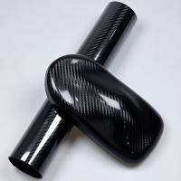 China PET Release Liner Black Gold Carbon Fiber Vinyl Wrap 1.52x17m for Car Interior Exterior for sale