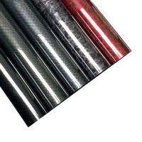 China PET Release Liner Black Gold Carbon Fiber Vinyl Wrap 1.52x17m for Car Interior Exterior for sale