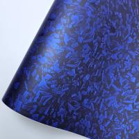 China Simulated Carbon Fiber Vinyl Wrap 1.52x17m Roll Removable Adhesive for Car Truck for sale