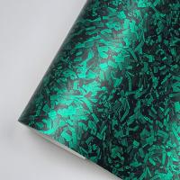 China Simulated Carbon Fiber Vinyl Wrap 1.52x17m Roll Removable Adhesive for Car Truck for sale