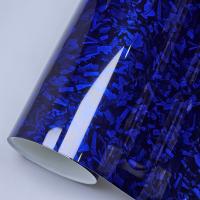 China Simulated Carbon Fiber Vinyl Wrap 1.52x17m Roll Removable Adhesive for Car Truck for sale