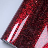 China Simulated Carbon Fiber Vinyl Wrap 1.52x17m Roll Removable Adhesive for Car Truck for sale