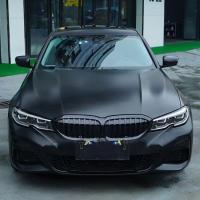 China Casting Matte Black Chameleon Car Wrap Vinyl Film 1.52x17m 160 Micron for sale