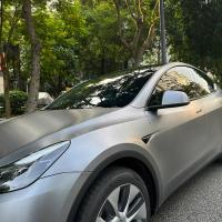 China Satin Brushed Iron Grey Car Wrap Vinyl Film 1.52x17m Removable Adhesive Protective Wrap for sale