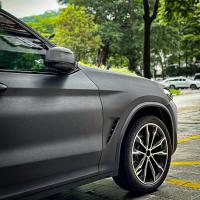 China Satin Brushed Iron Grey Car Wrap Vinyl Film 1.52x17m Removable Adhesive Protective Wrap for sale