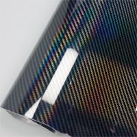 China Simulated Carbon Fiber Vinyl Wrap Roll 1.52x17m 160 Micron for Car Body Decoration for sale