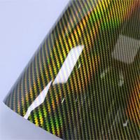 China Simulated Carbon Fiber Vinyl Wrap Roll 1.52x17m 160 Micron for Car Body Decoration for sale