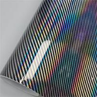 China Simulated Carbon Fiber Vinyl Wrap Roll 1.52x17m 160 Micron for Car Body Decoration for sale