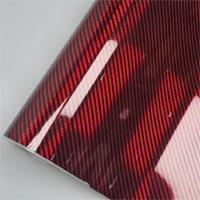 China Simulated Carbon Fiber Vinyl Wrap Roll 1.52x17m 160 Micron for Car Body Decoration for sale