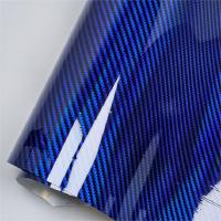 China Simulated Carbon Fiber Vinyl Wrap Roll 1.52x17m 160 Micron for Car Body Decoration for sale